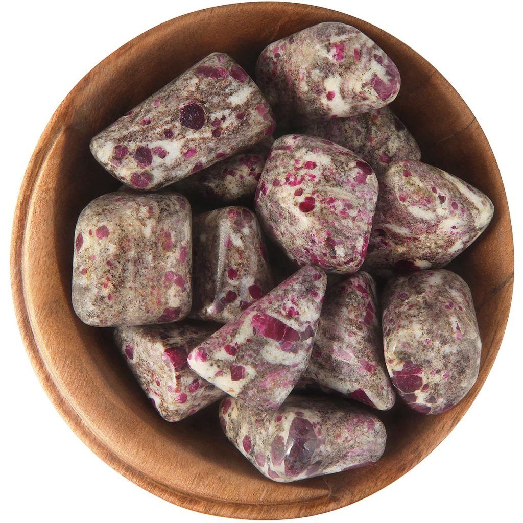 Ruby in Matrix - Tumbled Stones, Ethically Sourced